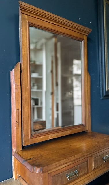 Antique Mahogany Dressing Table Mirror, Toilet Mirror, Vintage Wooden ...